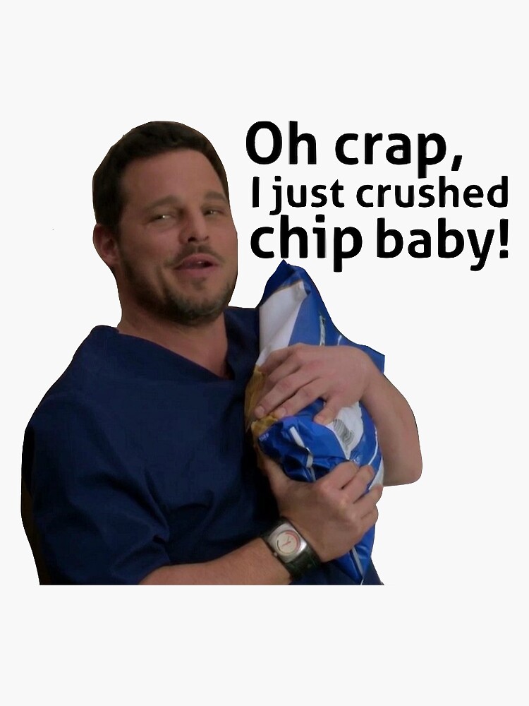 "Alex Karev Chip Baby" Sticker for Sale by bokheefans | Redbubble