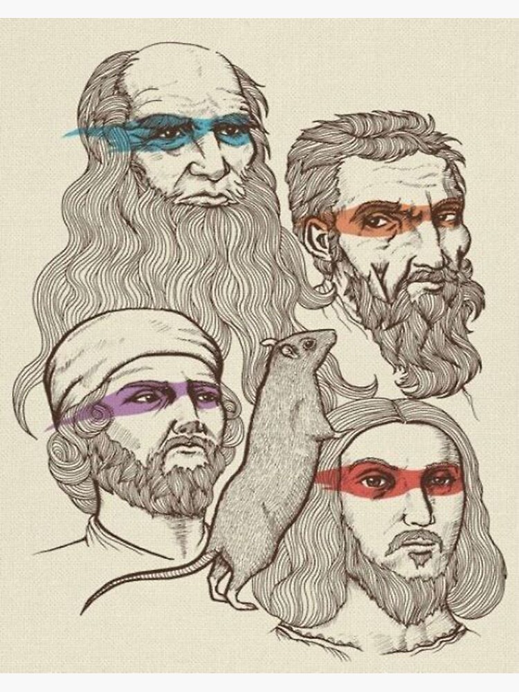 Lámina fotográfica «TMNT: Renaissance Painters» de MannyRule | Redbubble