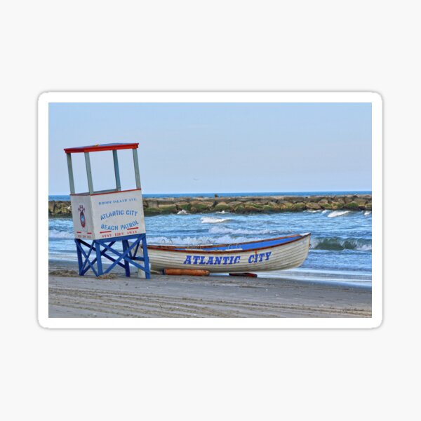 "Atlantic City Beach Patrol" Sticker for Sale by lindamarie | Redbubble