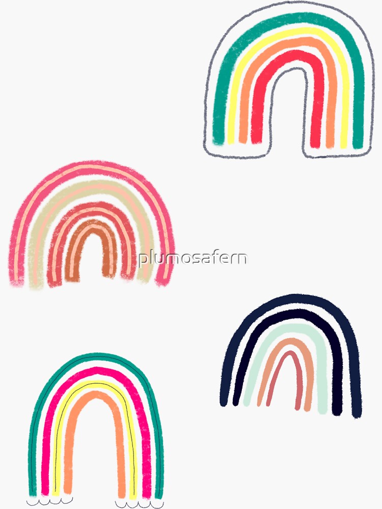 "Rainbows - Variety Sticker Pack" Sticker for Sale by plumosafern ...