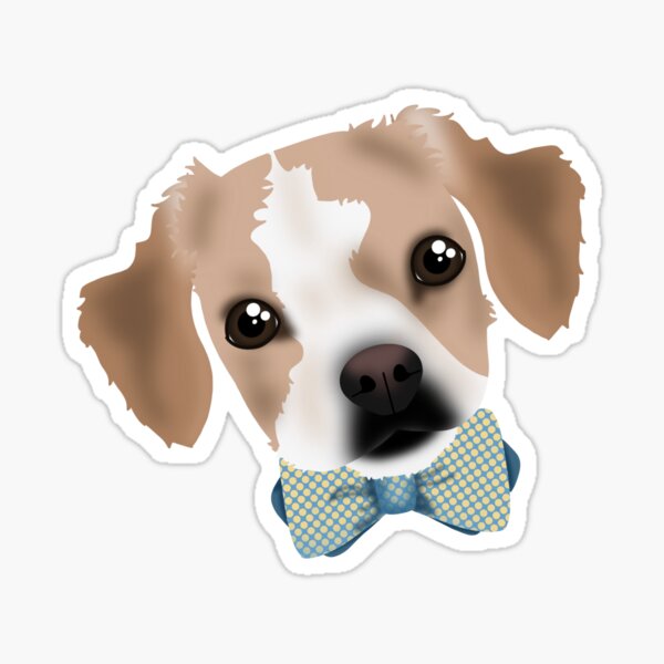 "Toby" Sticker for Sale by Olga57 | Redbubble