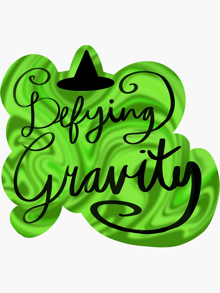 "Defying Gravity " Sticker for Sale by hanakow | Redbubble
