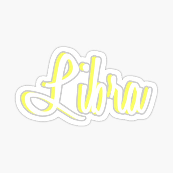 "Libra Sticker" Sticker for Sale by Dhuffer | Redbubble