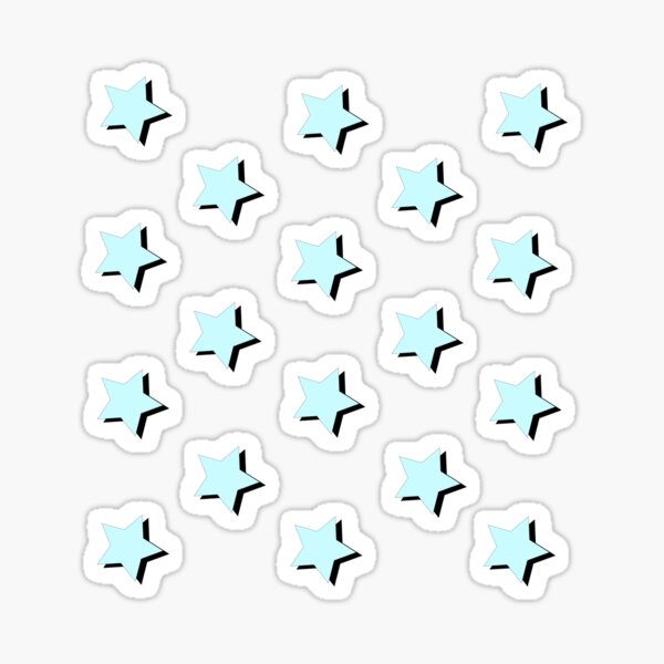 "Blue stars sticker pack" Sticker by crazychameleon | Redbubble