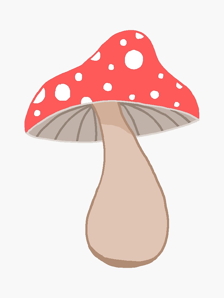 "Red Cap Mushroom" Sticker for Sale by MarleaJ | Redbubble