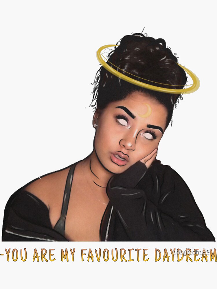 "YOU ARE MY FAVOURITE DAYDREAM" Sticker for Sale by babytasha29 | Redbubble