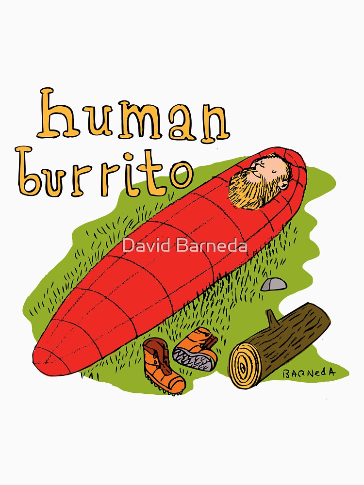 "Human Burrito" T-shirt by barneda | Redbubble | camping t-shirts ...