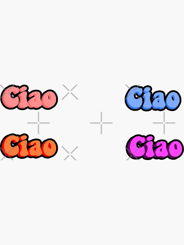 "Ciao sticker pack" Sticker by LivHardwick | Redbubble
