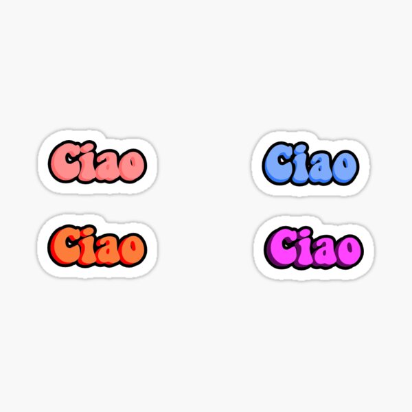"Ciao sticker pack" Sticker by LivHardwick | Redbubble