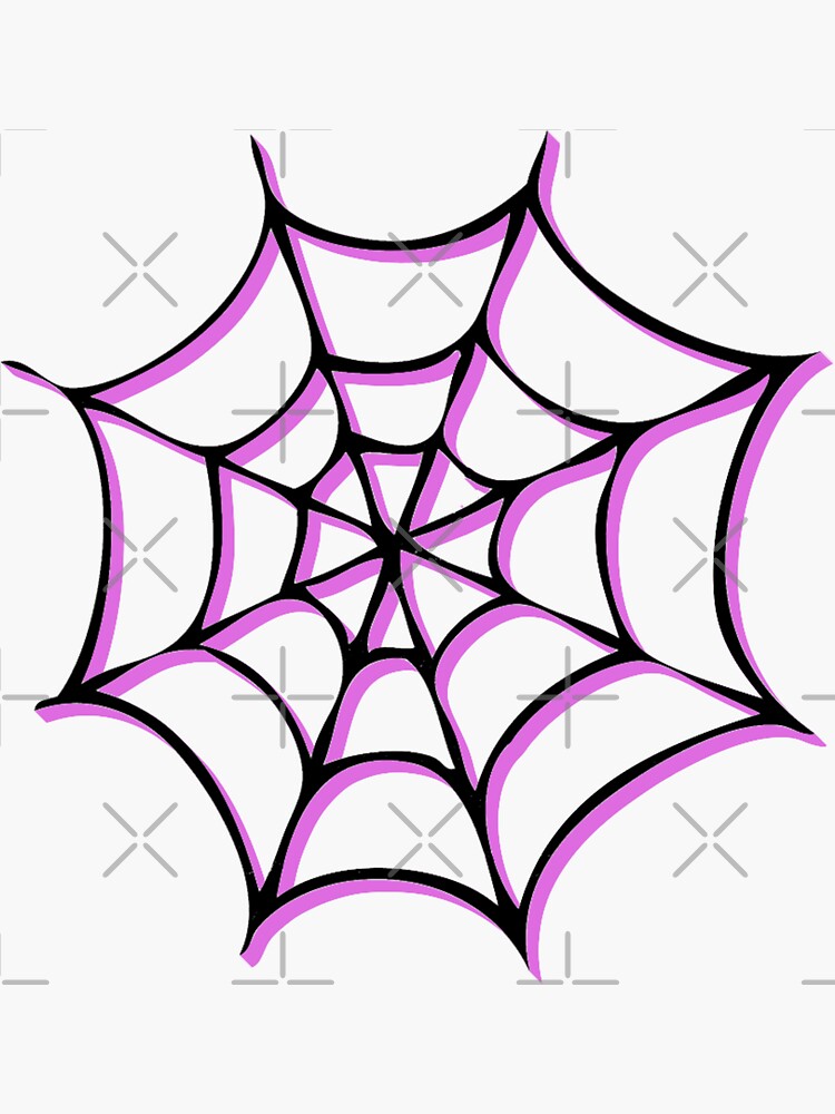 "pink spider web" Sticker for Sale by femme McCulley | Redbubble
