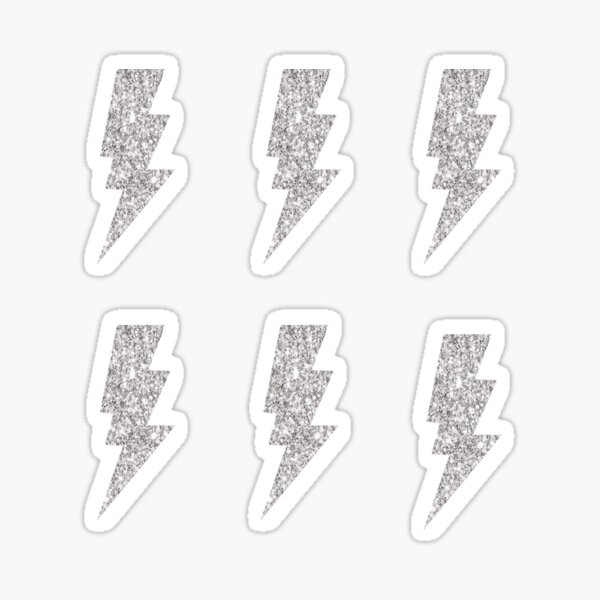 "silver lightning bolt sticker pack" Sticker for Sale by imani-nicole ...