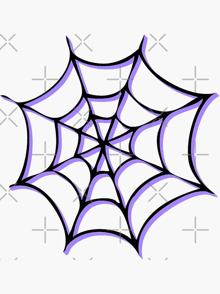 "purple spider web" Sticker for Sale by femme McCulley | Redbubble