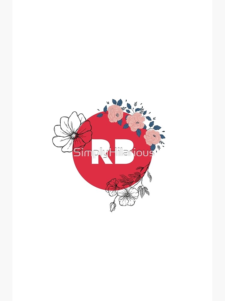 "RedBubble logo with beautiful flowers" Photographic Print by ...
