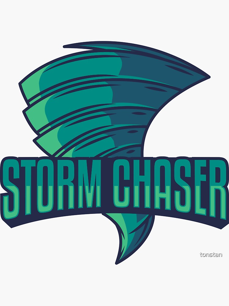"Storm Chaser" Sticker by tonstan | Redbubble