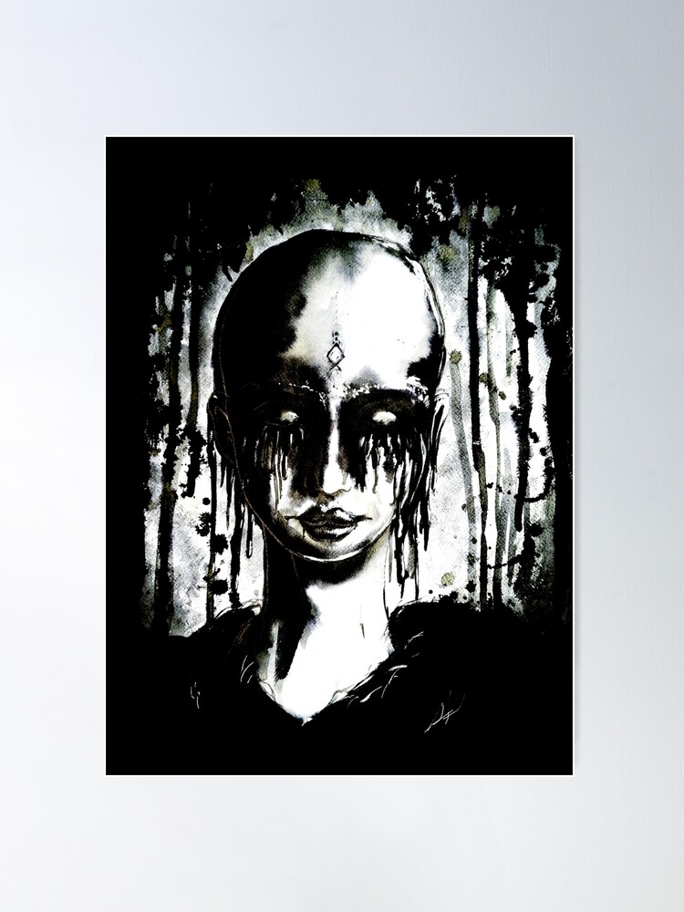 Horror Pop Art Black Drawing