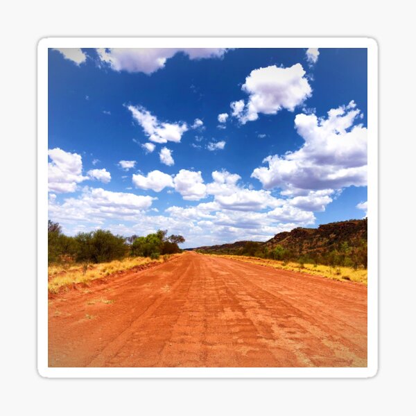"Outback Road Desert Australia " Sticker for Sale by GhostGumDesigns ...