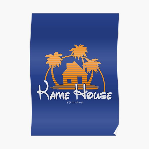 " Master Roshi Kame House Logo- Dragon Ball - Artwork" Poster by ...