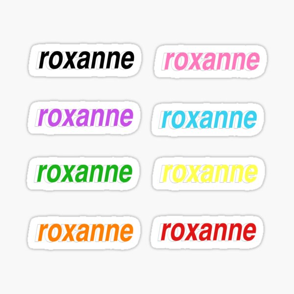"Roxanne" Sticker by AlyssaCreatess | Redbubble
