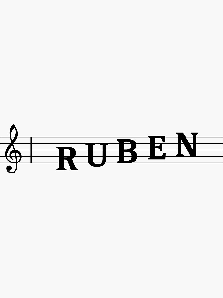 "Name Ruben" Sticker for Sale by gulden | Redbubble