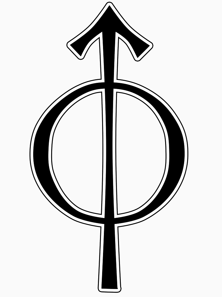 "Phobos Symbol Sticker, Lined" T-shirt by sassypants678 | Redbubble