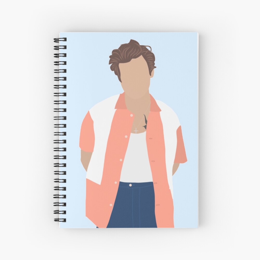 "harry styles drawing" Spiral Notebook for Sale by chiaraxnetflix ...