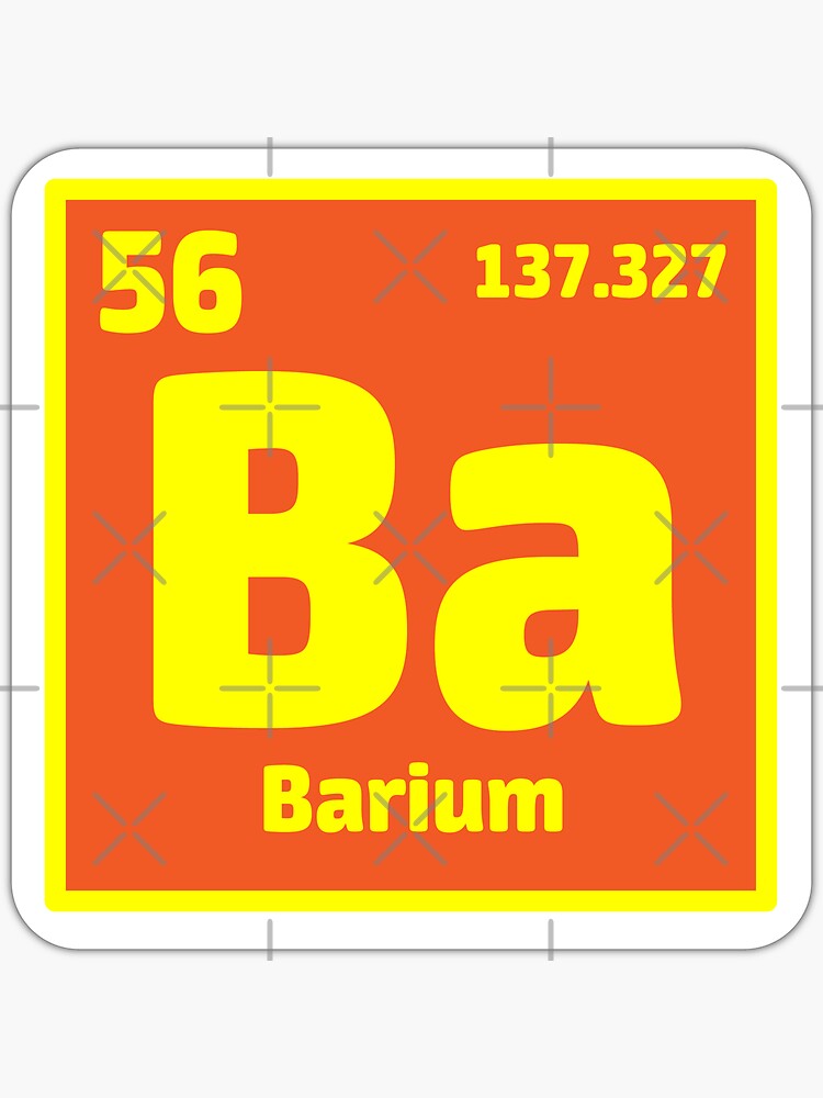 "Element Barium Sticker" Sticker for Sale by FinnicusMertens | Redbubble