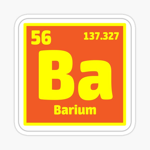"Element Barium Sticker" Sticker for Sale by FinnicusMertens | Redbubble