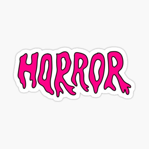 "Pink Horror" Sticker for Sale by julianatomasett | Redbubble