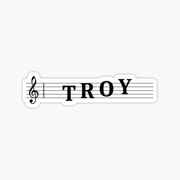 "Name Troy" Sticker for Sale by gulden | Redbubble