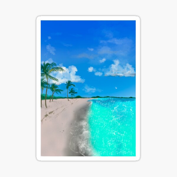 "Puerto Rico beach" Sticker for Sale by Cloudydreams90 | Redbubble