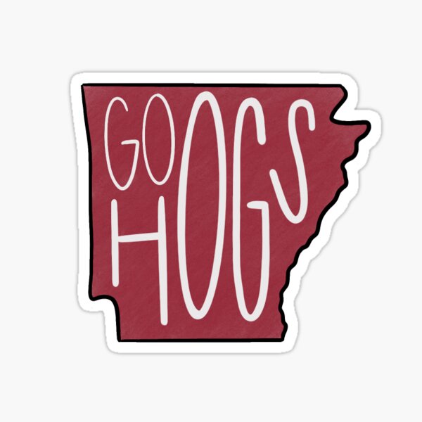 "Go Hogs" Sticker by taylordwyer75 | Redbubble
