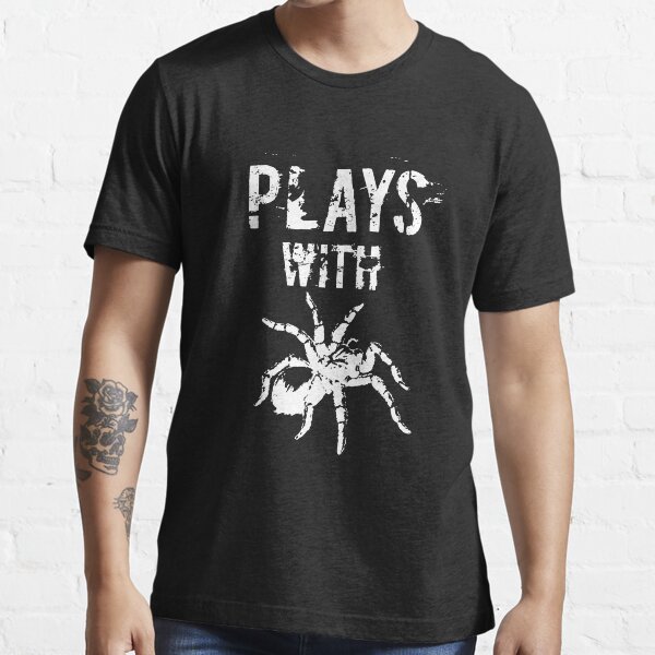 "Plays With Spiders Spider Design" T-shirt by DebiPhillips | Redbubble ...