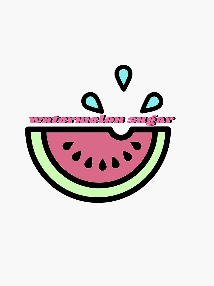 "Watermelon sugar - Harry styles " Sticker for Sale by Shannon53123 ...