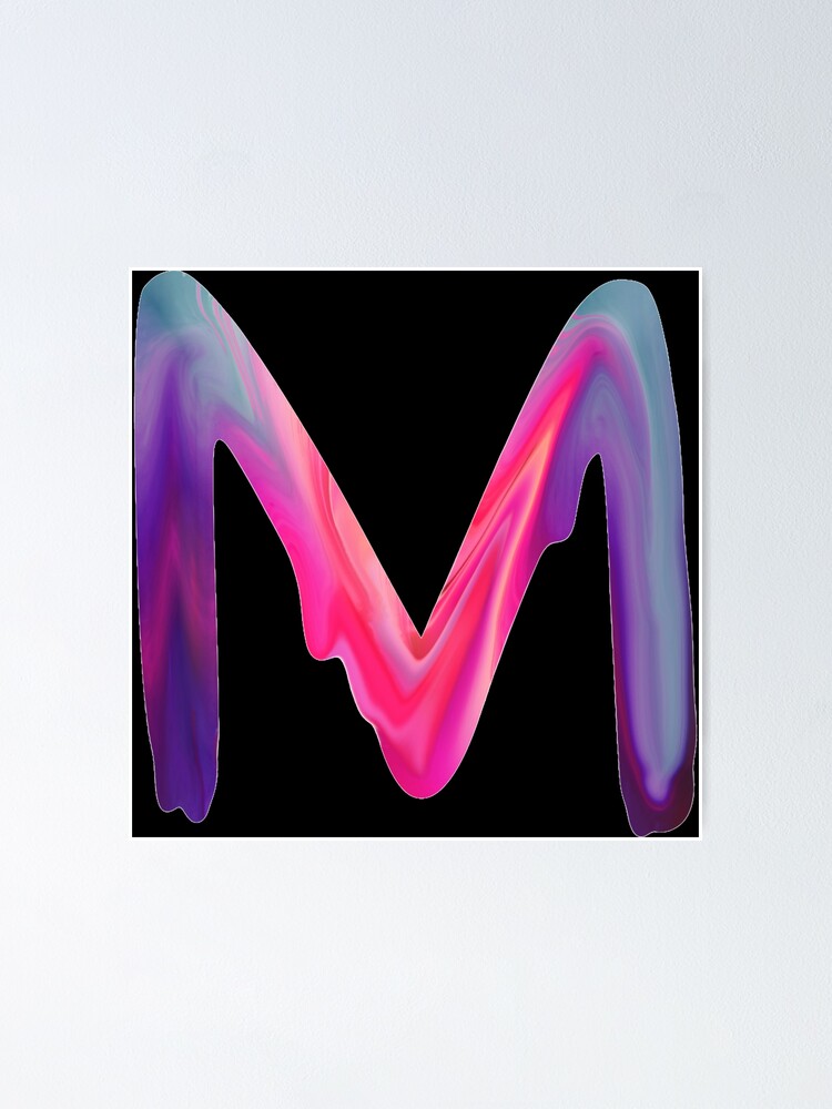 "The Letter M - Purple Watercolor" Poster by CreativeText | Redbubble