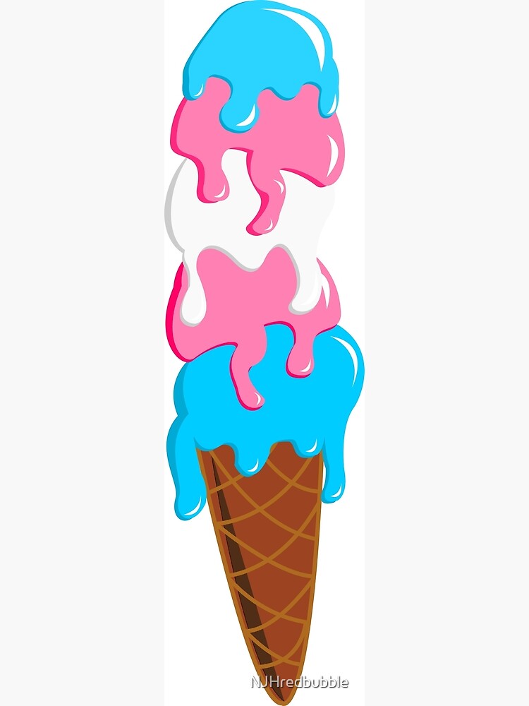 "Trans Ice Cream" Poster by NJHredbubble | Redbubble