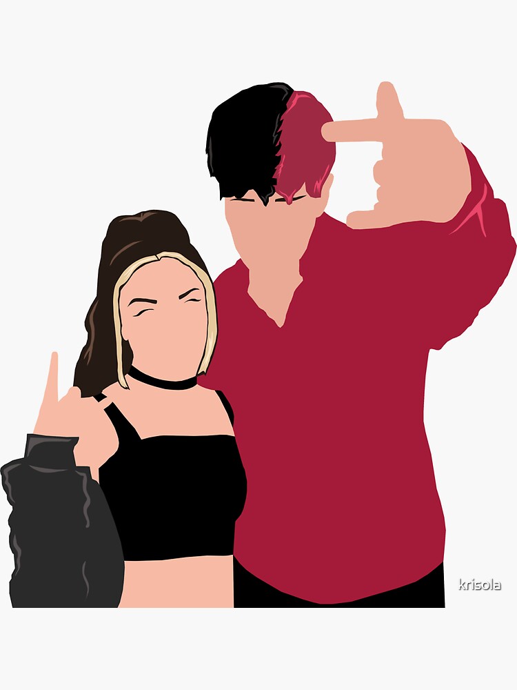 "Tara Yummy and Jake Webber" Sticker for Sale by krisola | Redbubble