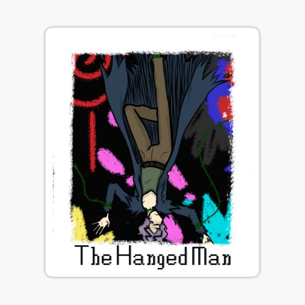 ""The Hanged Man" - Garry" Sticker by criesingemini | Redbubble