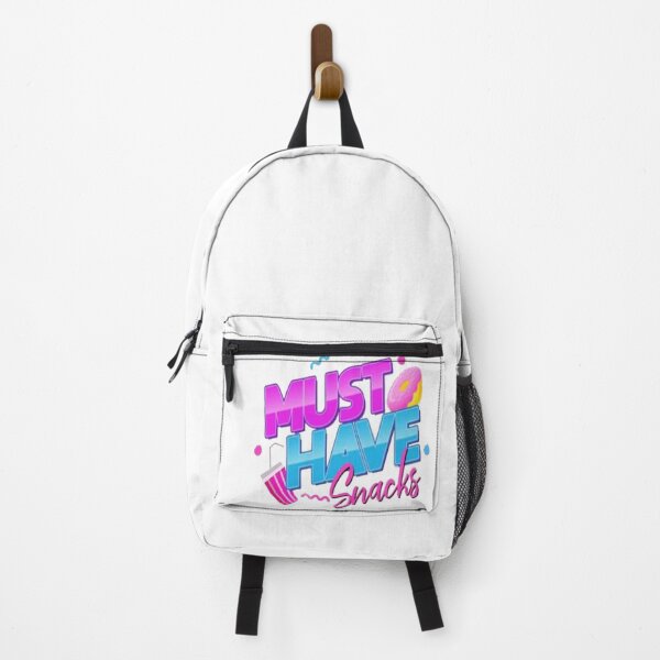 "Morejstu Merch Must Have Snacks White" Backpack for Sale by tranvanhuu ...