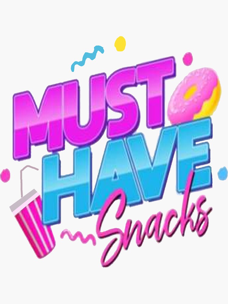 "Morejstu Merch Must Have Snacks White" Sticker for Sale by tranvanhuu ...