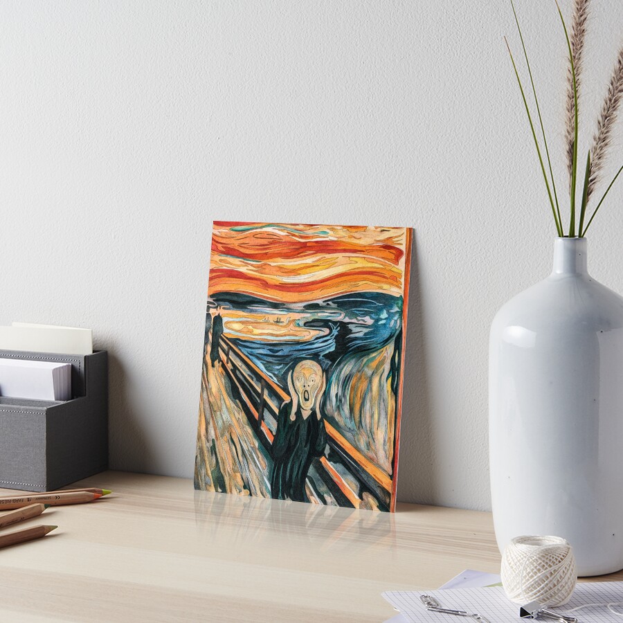 "The Scream, Norwegian Expressionist Painting By Artist Edvard Munch In ...