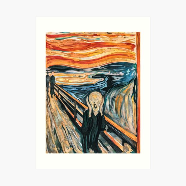 "The Scream, Norwegian Expressionist Painting By Artist Edvard Munch In ...