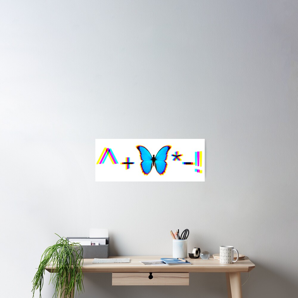 "Slatt Playboi Carti ^+*-! Butterfly" Poster by aesthetic-shops | Redbubble