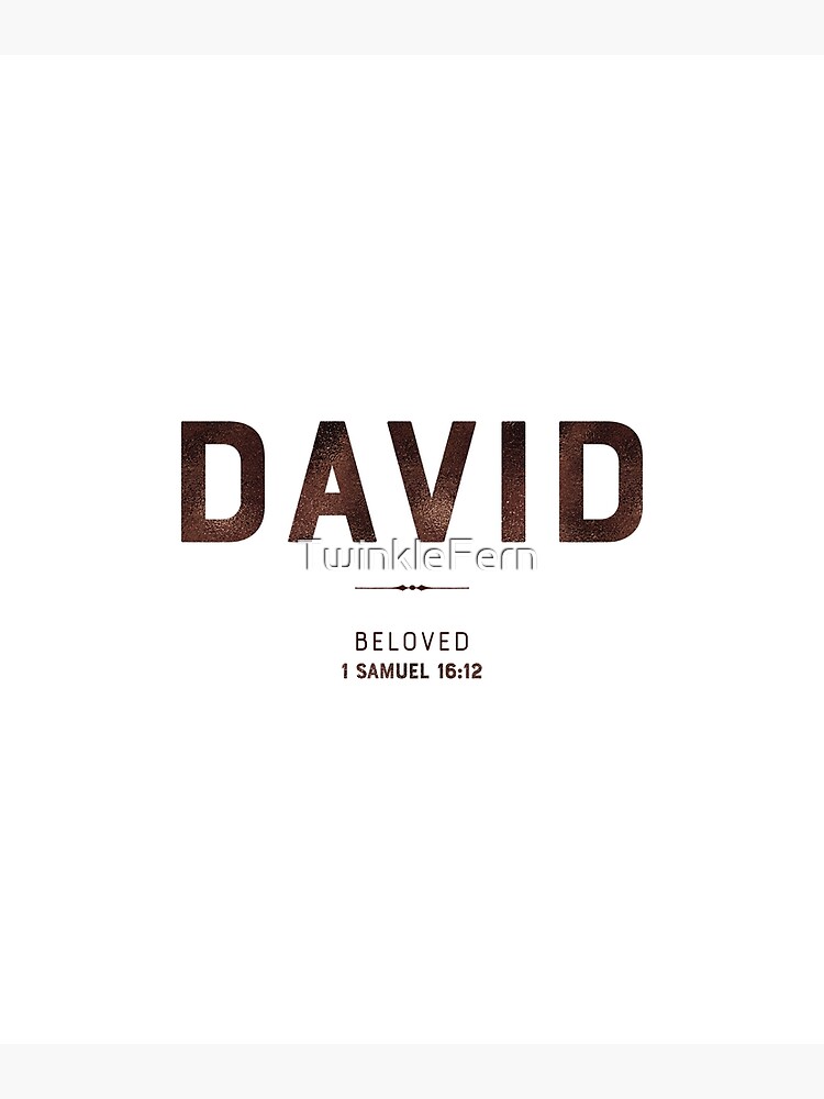 "Christian Name Collection | David" Poster for Sale by TwinkleFern ...