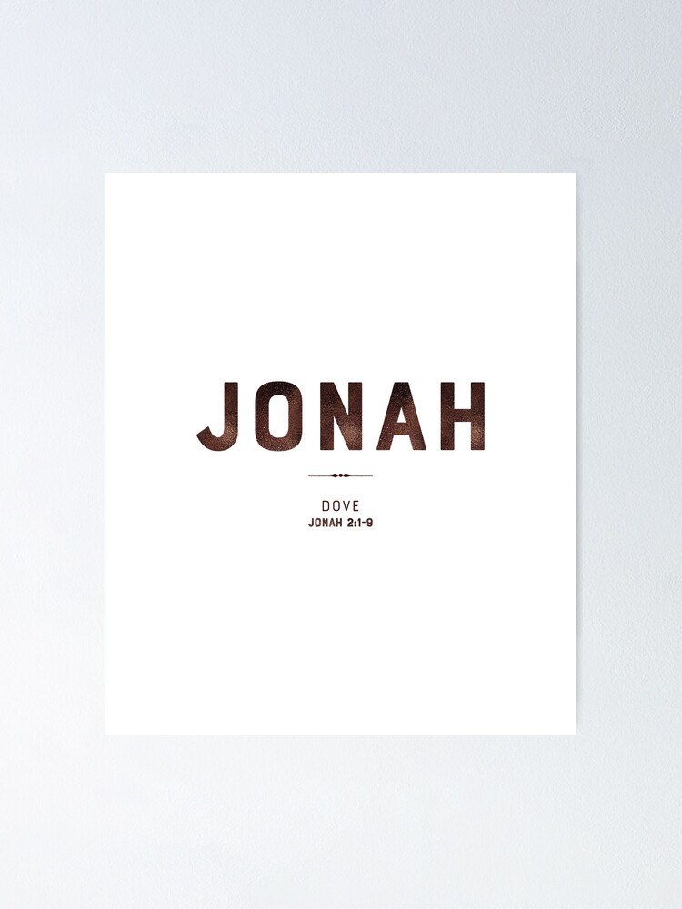 "Christian Name Collection | Jonah" Poster for Sale by TwinkleFern ...