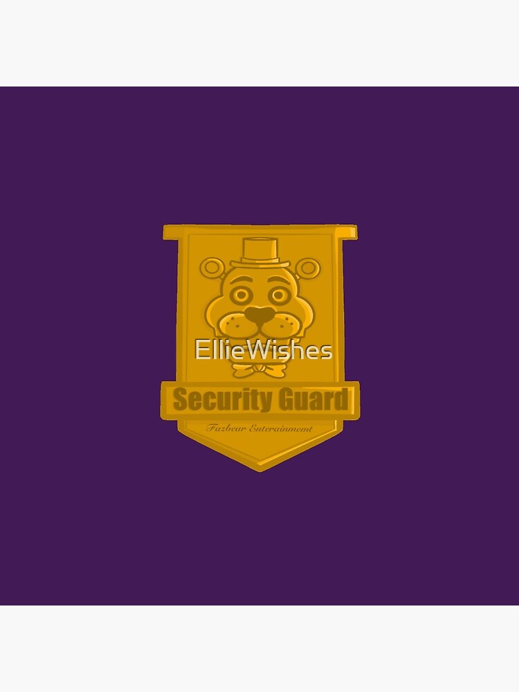 "FNAF Security Guard Badge " Pin for Sale by EllieWishes | Redbubble