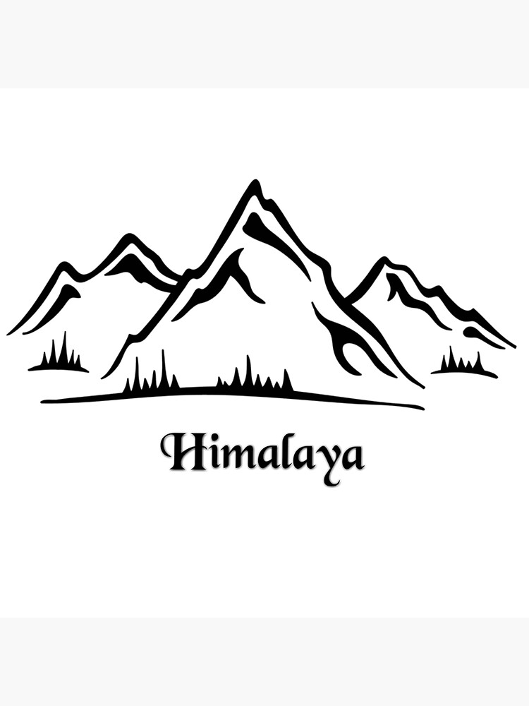"Himalayan Mountains" Sticker for Sale by Designer1824 | Redbubble