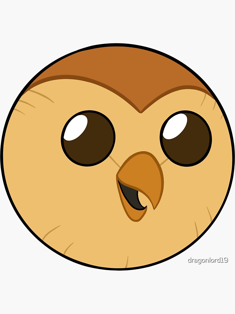 "Hooty" Sticker for Sale by dragonlord19 | Redbubble