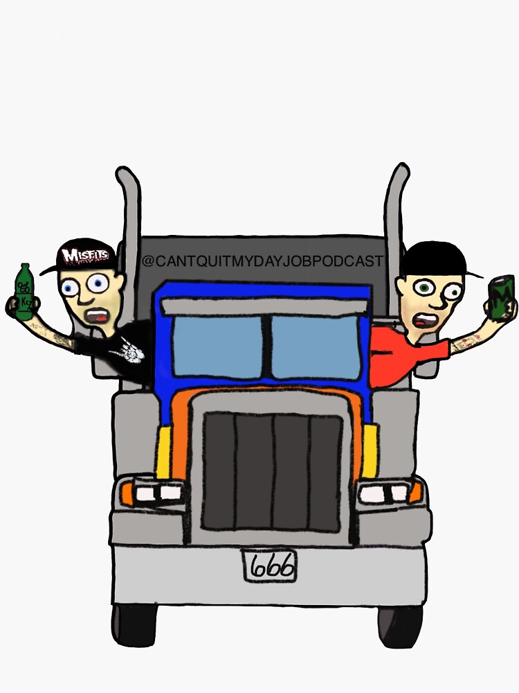 "Cant Quit My Day Job Logo" Sticker for Sale by Cntquitmydayjob | Redbubble