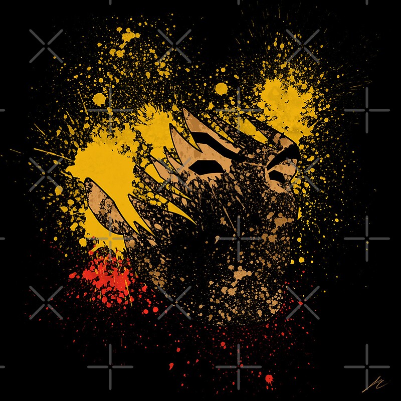 "Paint Splatter Street Fighter: Ken" by Arian Noveir | Redbubble