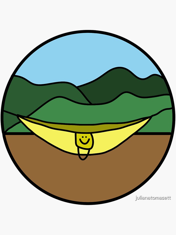 "Hammock" Sticker for Sale by julianatomasett | Redbubble